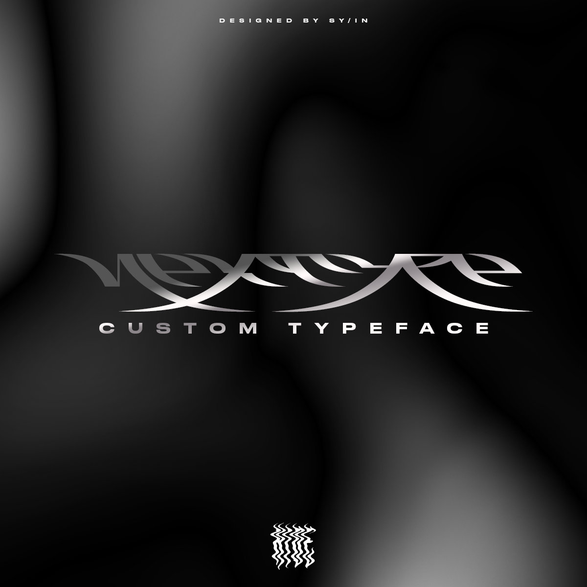 潮流新颖时尚锋利海报标题装饰英文字体设计素材 Nextype Hide Type 01