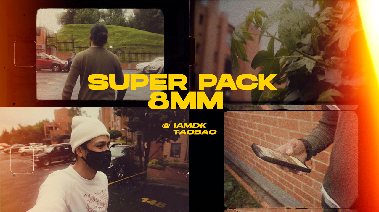 80年代复古超级8mm模拟胶片覆盖叠加视频特效素材包 NEW PACK SUPER 8mm FILM