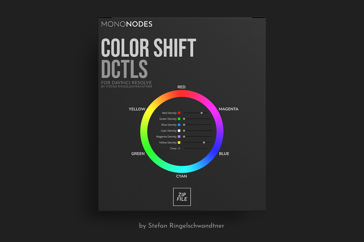 Mononodes - Color Shift DCTLS v3 for Davinci Resolve 达芬奇电影质感视频调色插件DCTL节点预设
