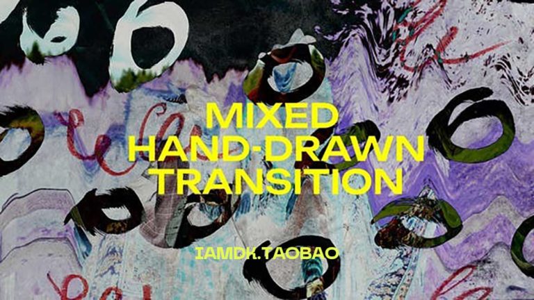 PR模板 10组潮流涂鸦蜡笔线条视频转场过渡特效 Mixed Hand-Drawn Transitions