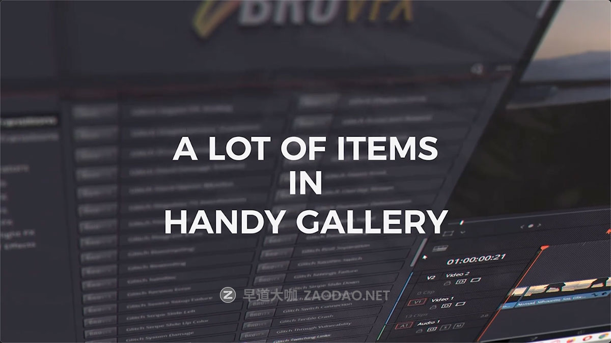 BroVFX – ULTIMATE BRO PACK DAVINCI RESOLVE 达芬奇预设 643组视频剪辑转场文字标题视觉特效工具音效素材合集包 – 早道大咖