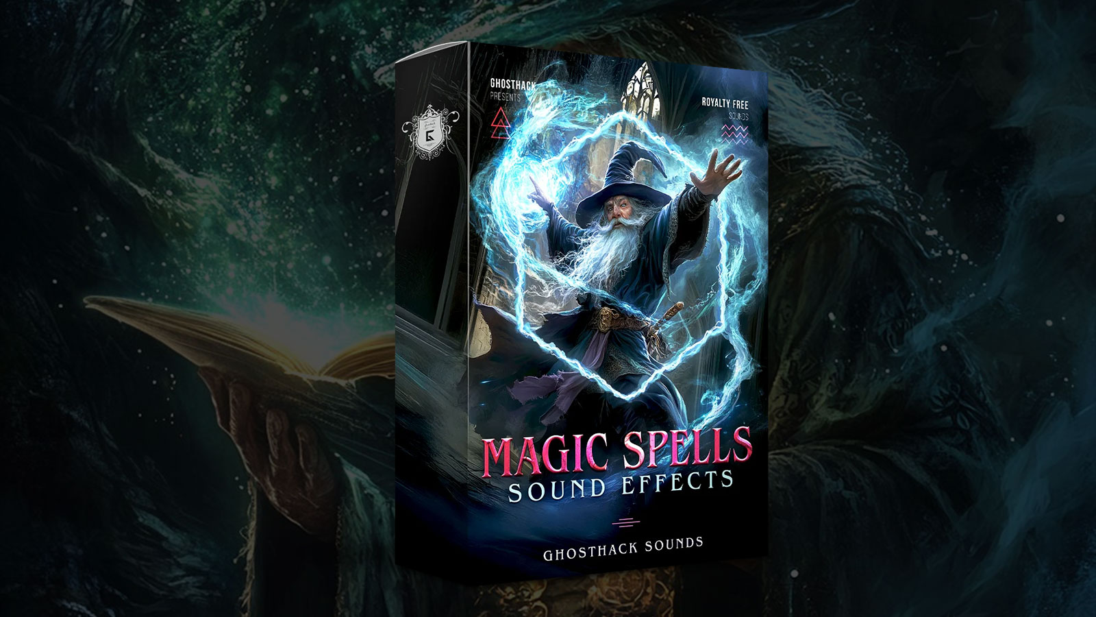 奇幻神秘魔法咒语力量脉冲释放无损音效素材 Ghosthack Magic Spell Sound Effects