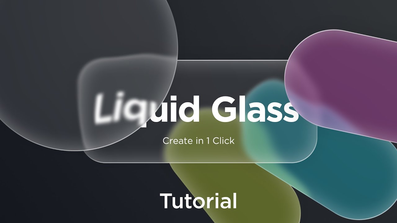 AE插件 创意失真模磨砂糊液体玻璃几何形状视频特效素材 Aescripts - Liquid Glass v1.1