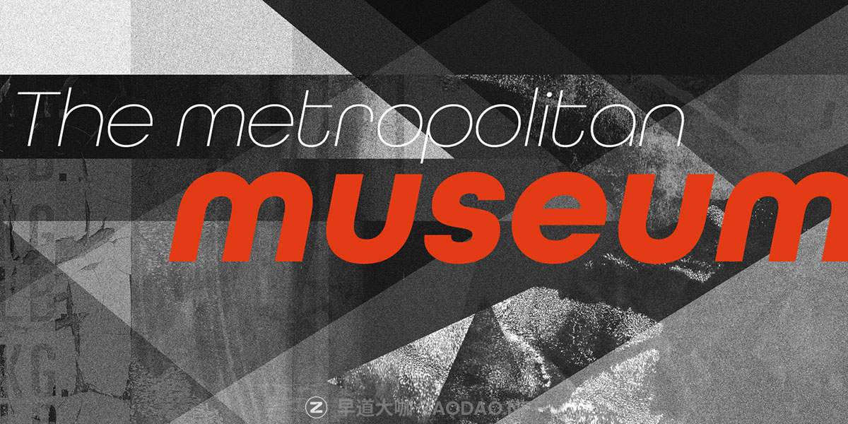 Myfonts - All Round Gothic Font Family 18款未来先锋潮流几何风格电影海报logo标题设计无衬线英文字体