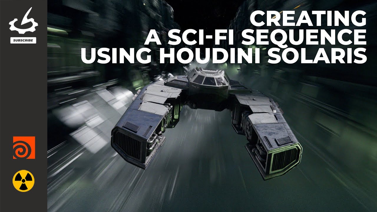 [独家AI翻译] Houdini Nuke科幻飞船场景3D建模灯光渲染合成教程 中英文字幕 The Gnomon Workshop ...